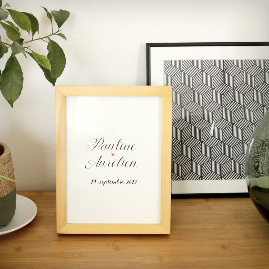 CALLIGRAPHIE PERSONNALISÉE - Cadeaux uniques sur-mesure